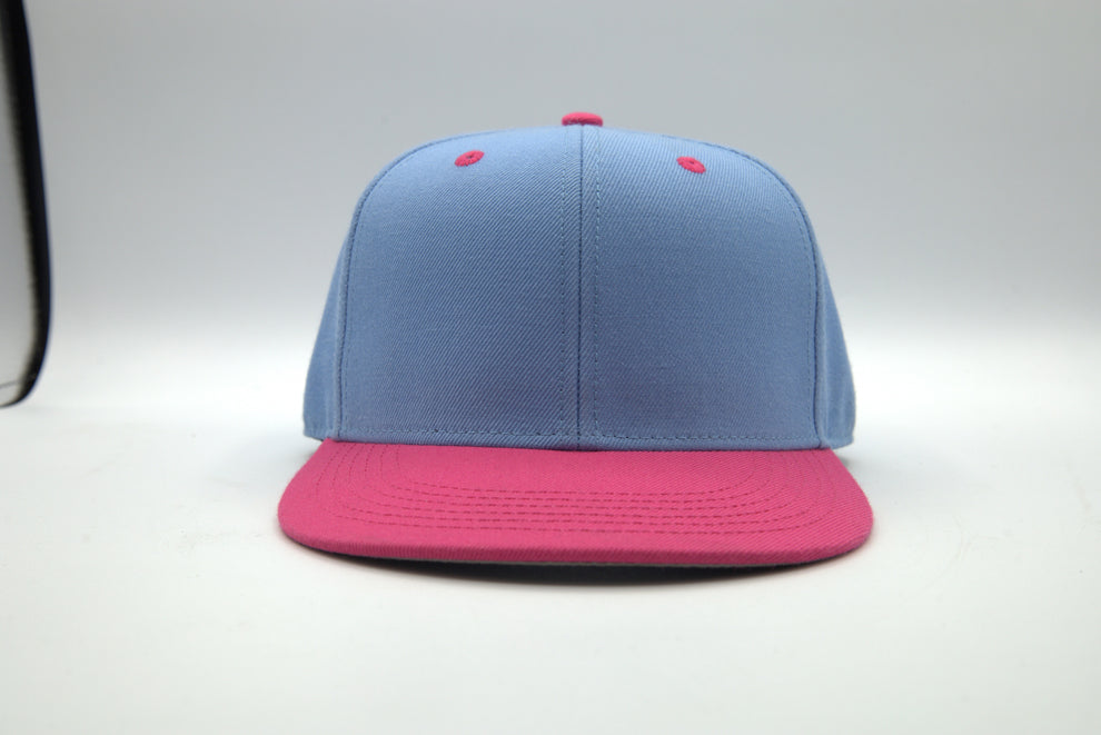 Wool Blended 2-Tone Flat Brim Snapback w/ Color Undervisor – Donben ...